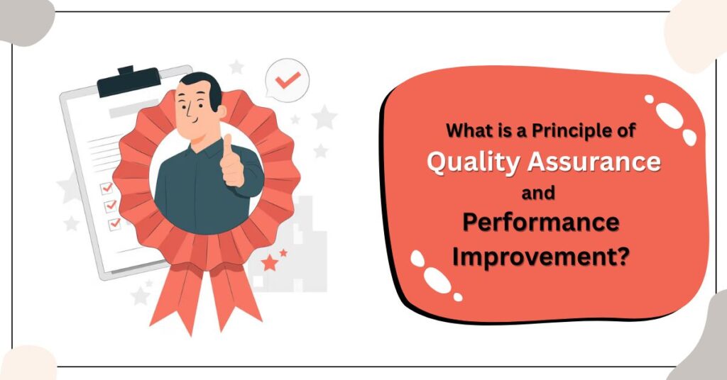 What is a Principle of Quality Assurance and Performance Improvement?